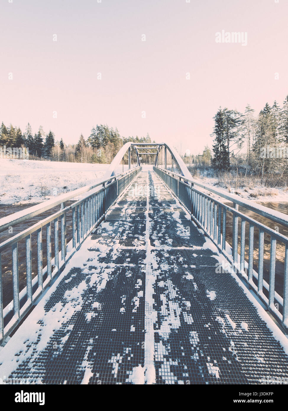 Prints Snowy Steel bridge Art & Collectibles etna.com.pe