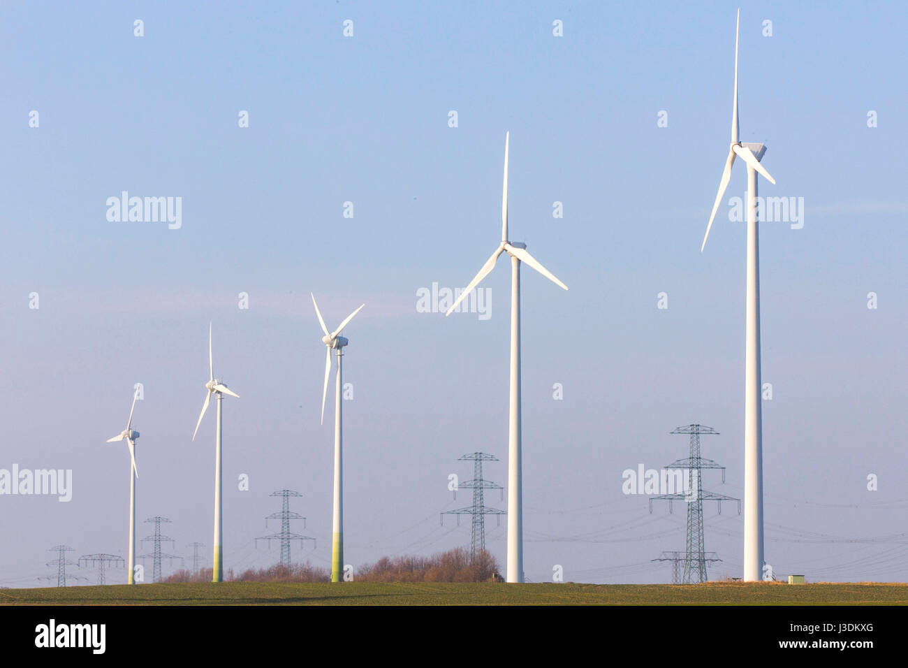 Wind farm in Brandenburg Stock Photo - Alamy