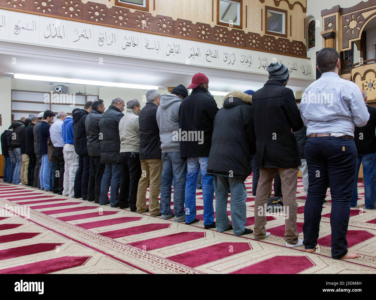 Friday prayer in the Berlin Mosque Stock Photo - Alamy