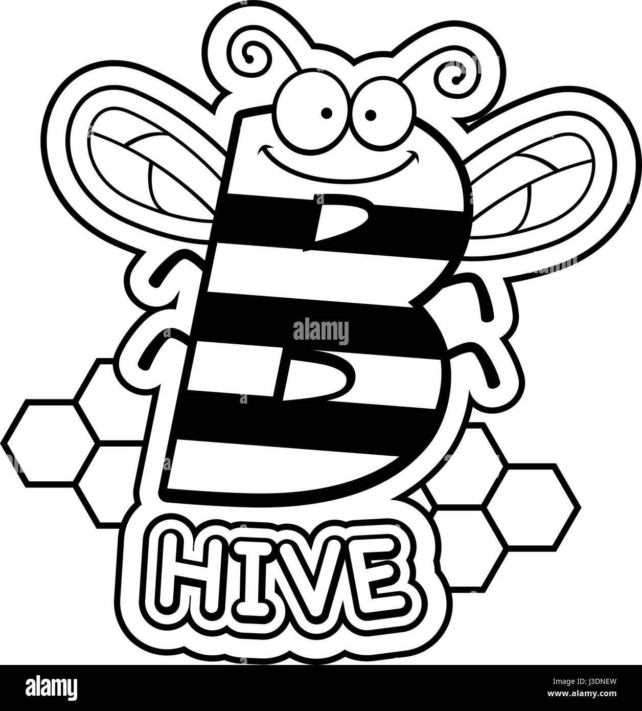 The hive cartoon hi-res stock photography and images - Alamy