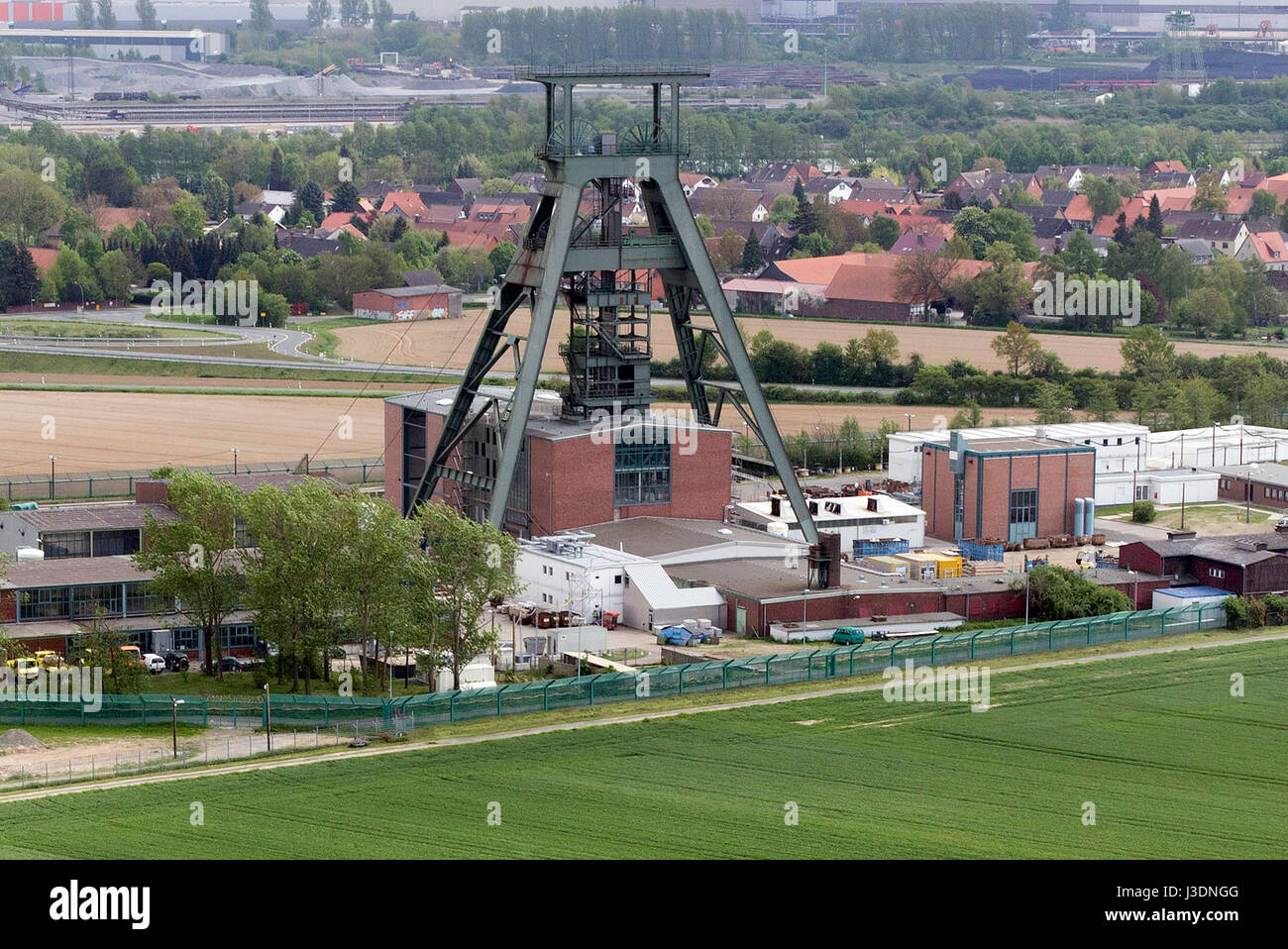 Shaft tower at Konrad 1 Stock Photo - Alamy