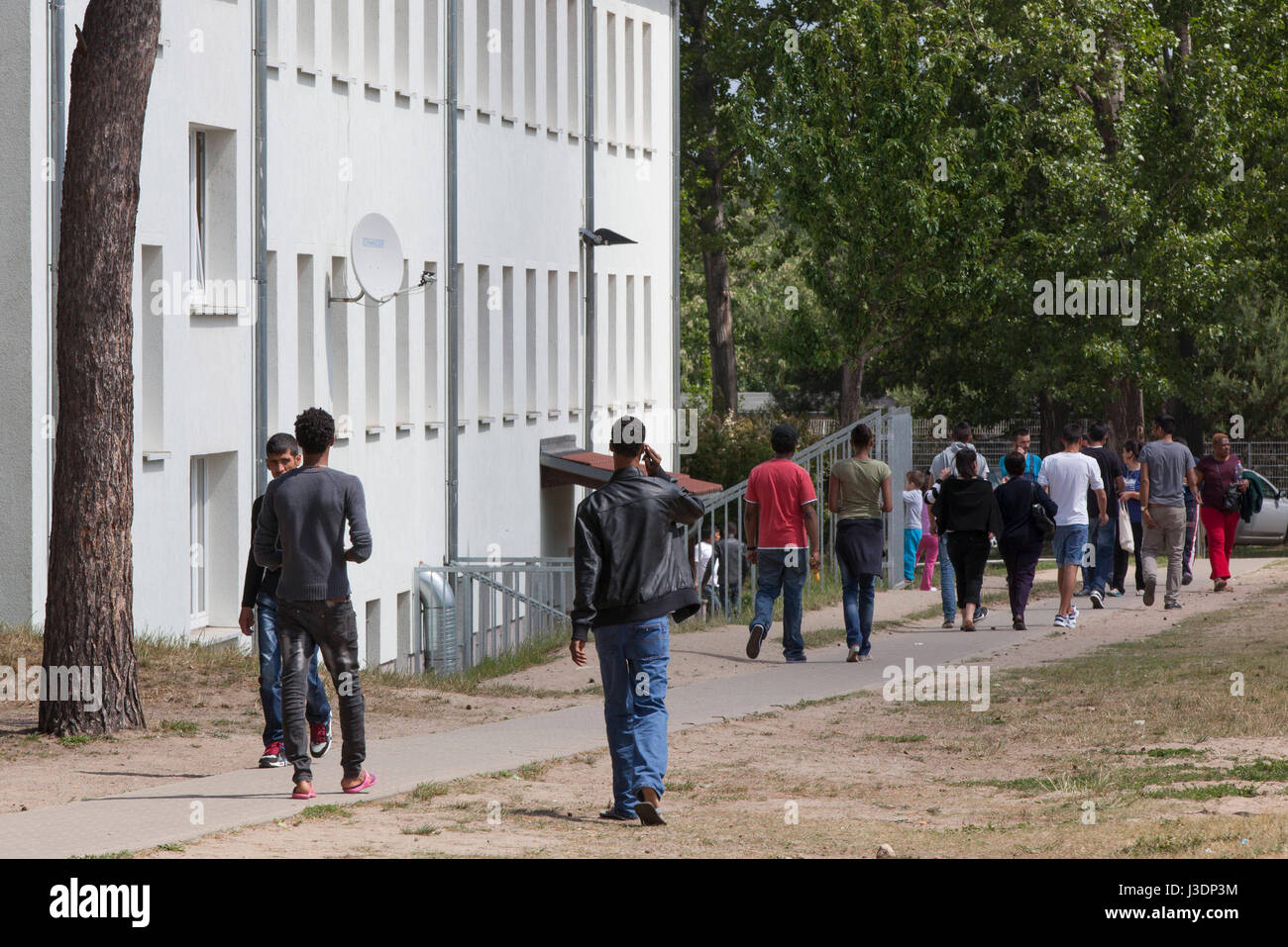 Asylum shelter central reception of asylum seekers hi-res stock ...
