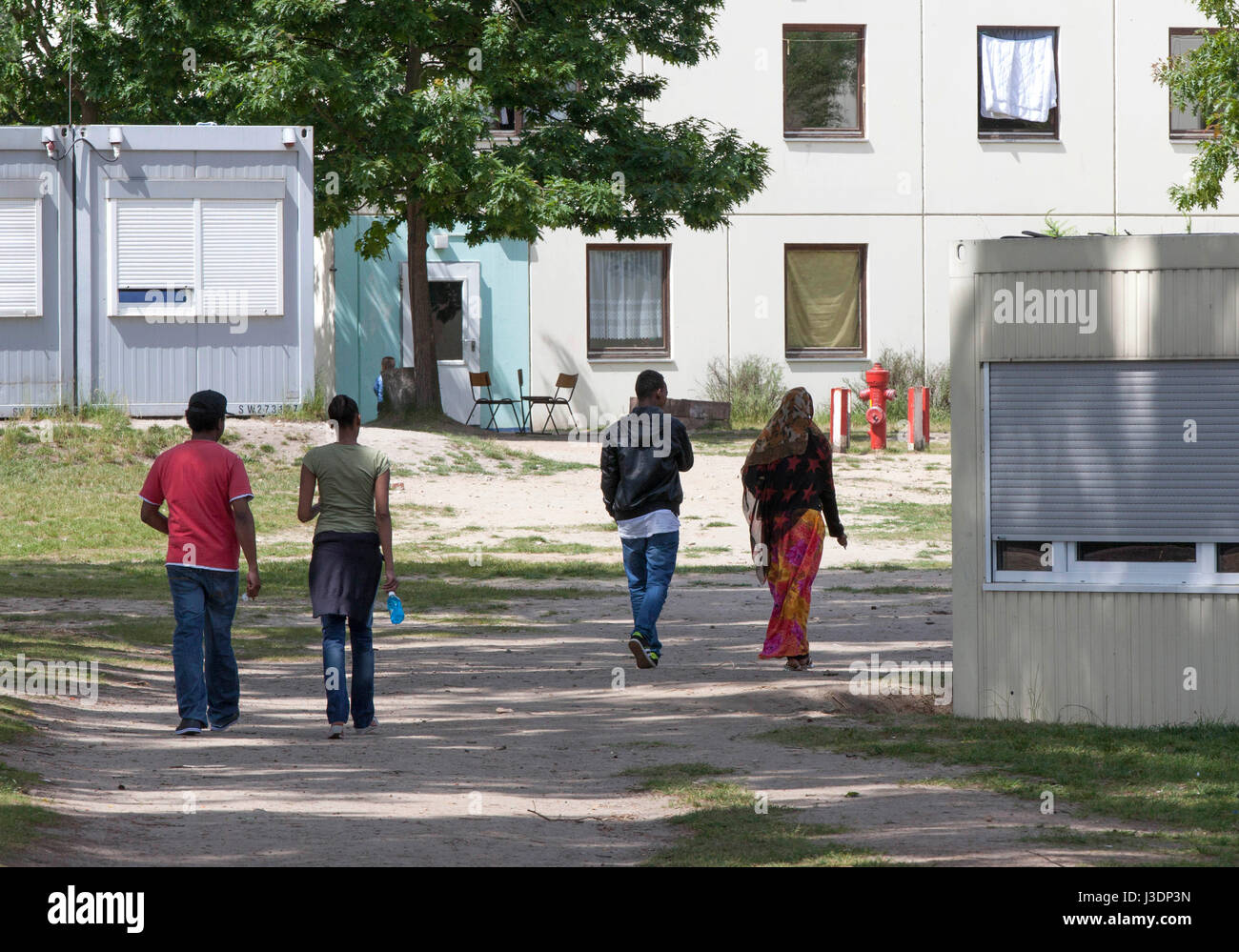 Asylum shelter central reception of asylum seekers hi-res stock ...