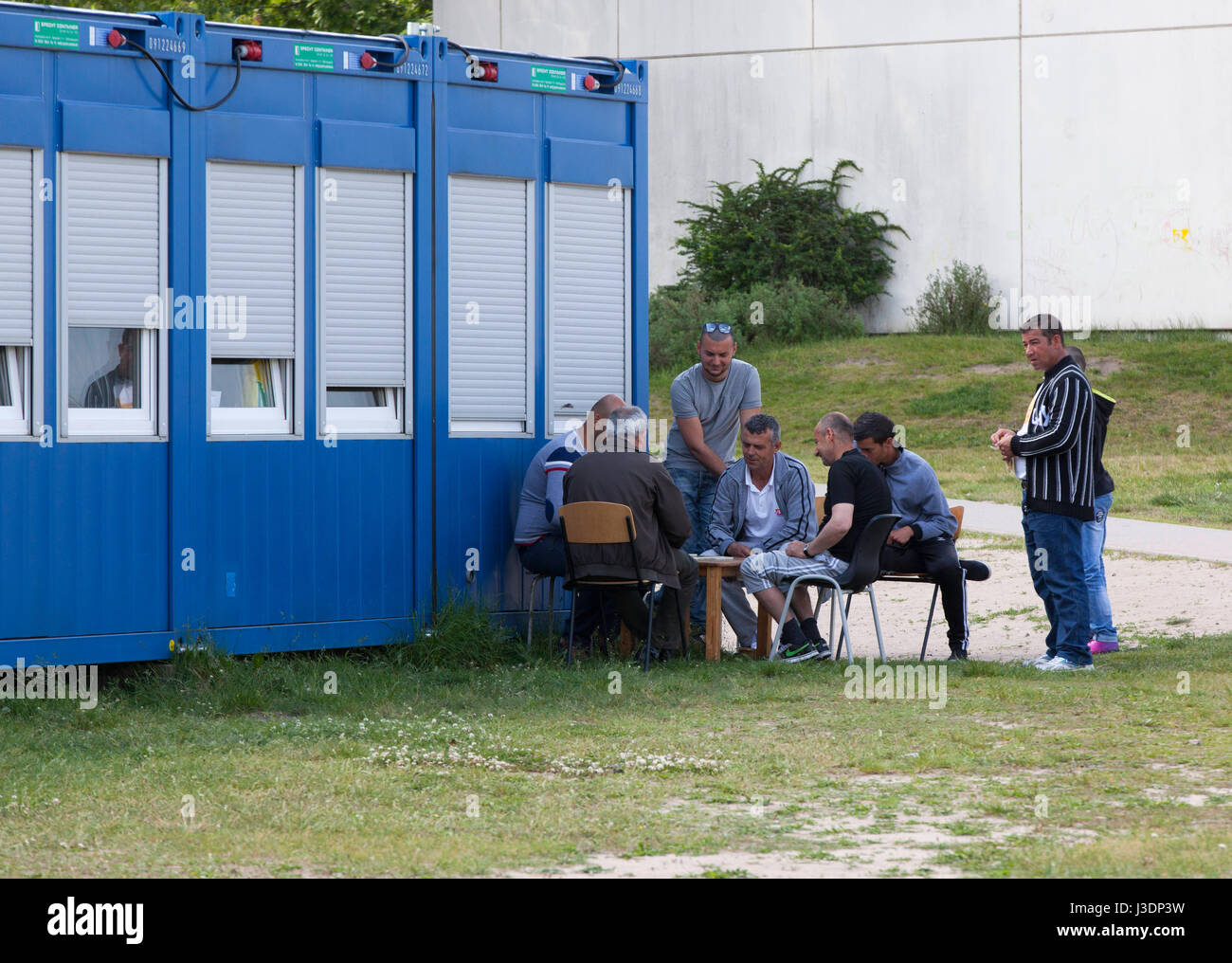 Asylum shelter central reception of asylum seekers hi-res stock ...