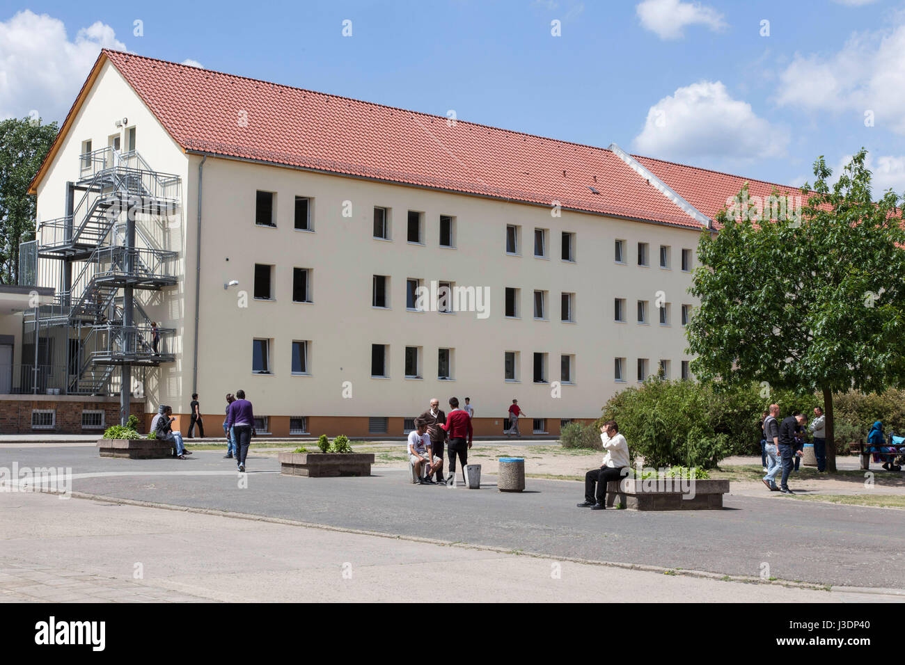 Asylum shelter central reception of asylum seekers hi-res stock ...