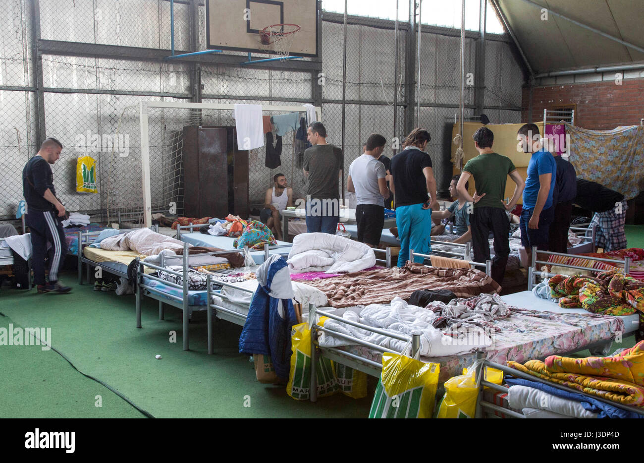 Asylum shelter central reception of asylum seekers hi-res stock ...