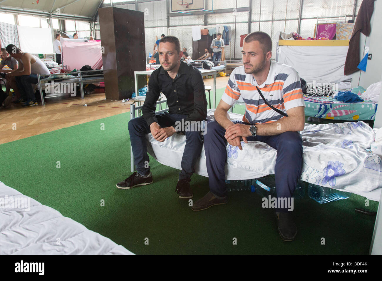 Asylum shelter central reception of asylum seekers hi-res stock ...