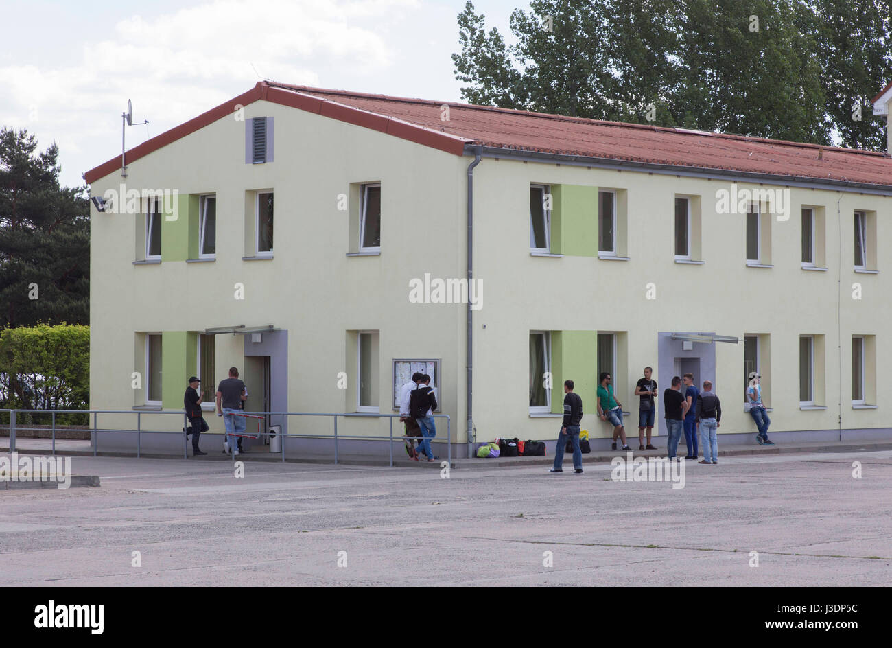 Asylum shelter central reception of asylum seekers hi-res stock ...