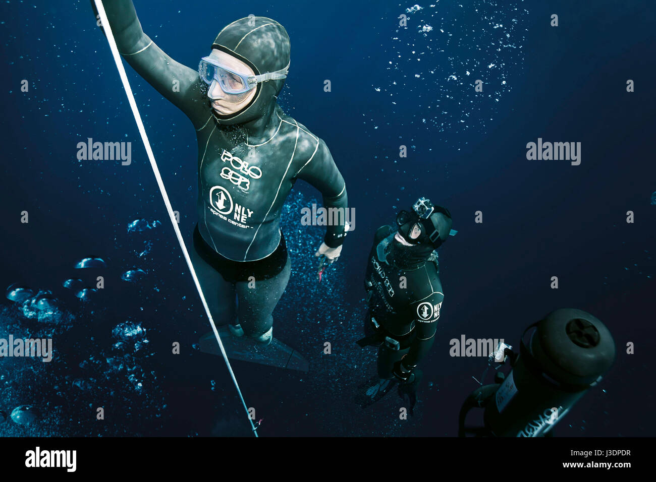 Freediver Anna von Boetticher when freediving, Sharm El-Sheikh, Egypt ...