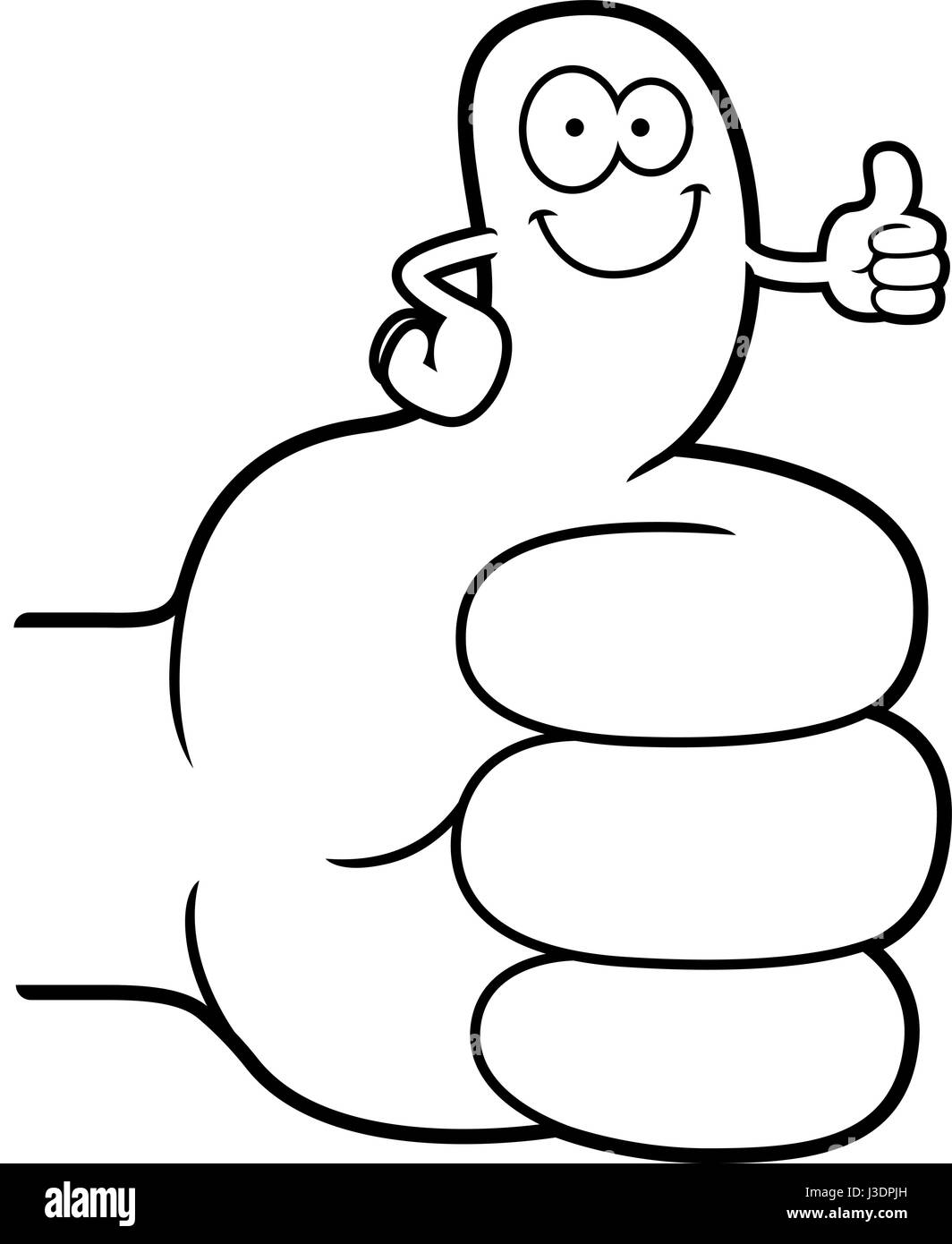 An illustration of a cartoon hand giving a thumbs up with the thumb ...