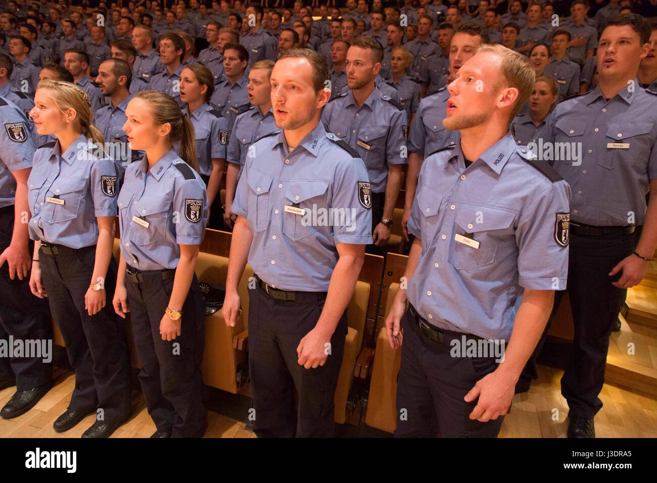 Swearing-in of police officers, 2015 Stock Photo - Alamy