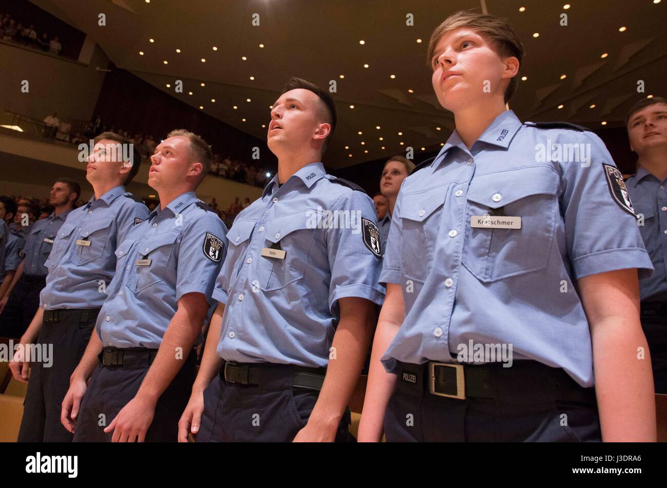 Swearing-in of police officers, 2015 Stock Photo - Alamy