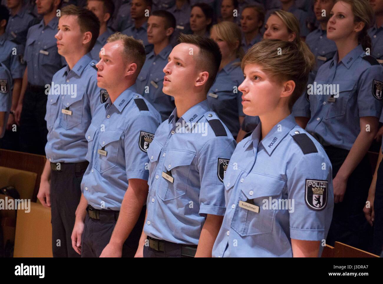 Swearing-in of police officers, 2015 Stock Photo - Alamy