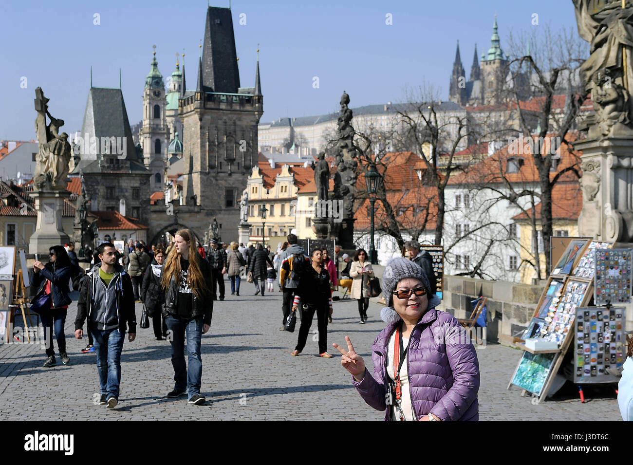 CZECH REPUBLIC. Prague. 2015. Tourists Stock Photo - Alamy