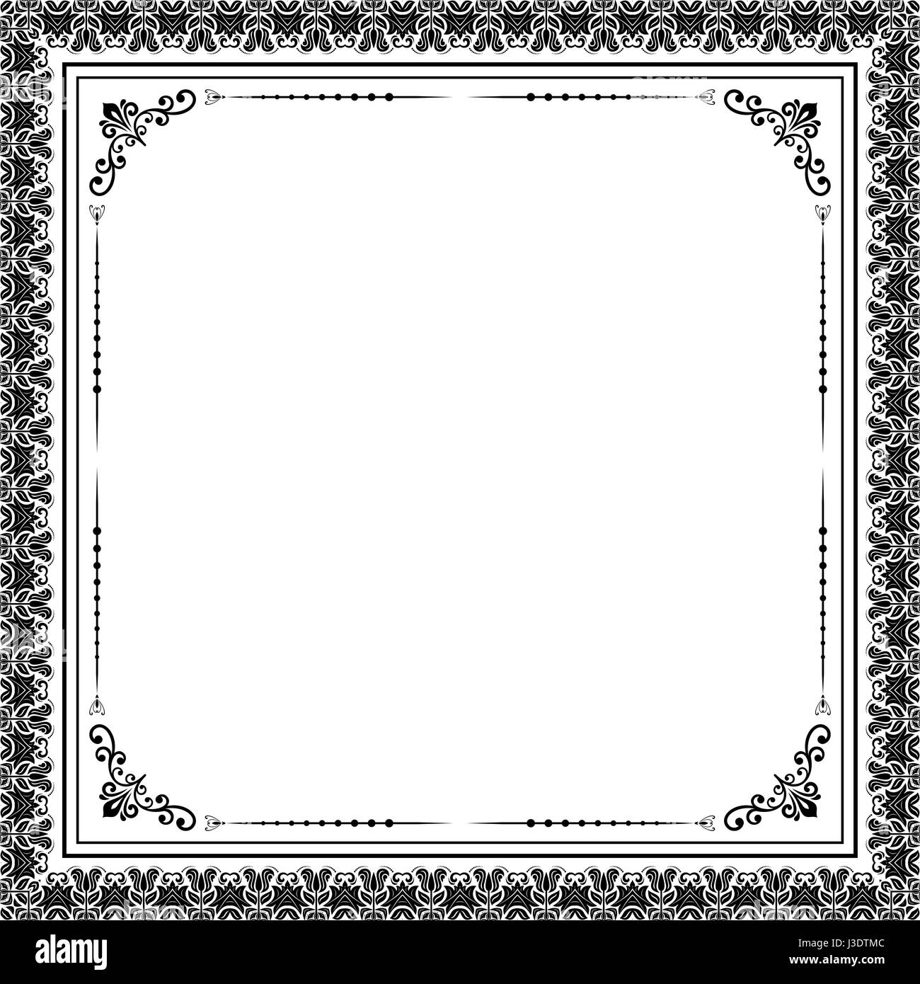 Floral Vector Fine Frame Stock Vector Image & Art - Alamy