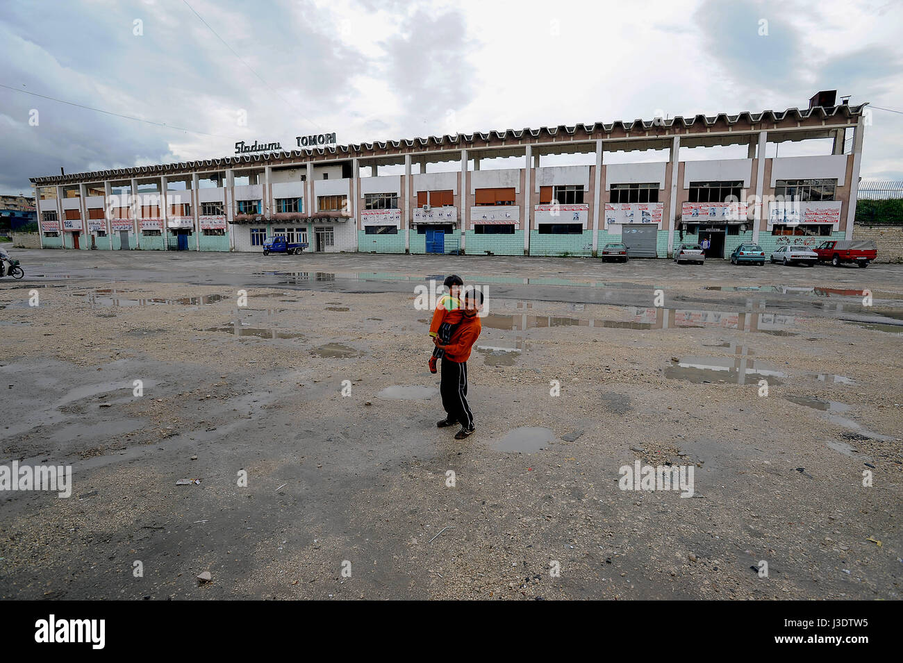 ALBANIA. Berat. 2011. Tomori stadium Stock Photo - Alamy