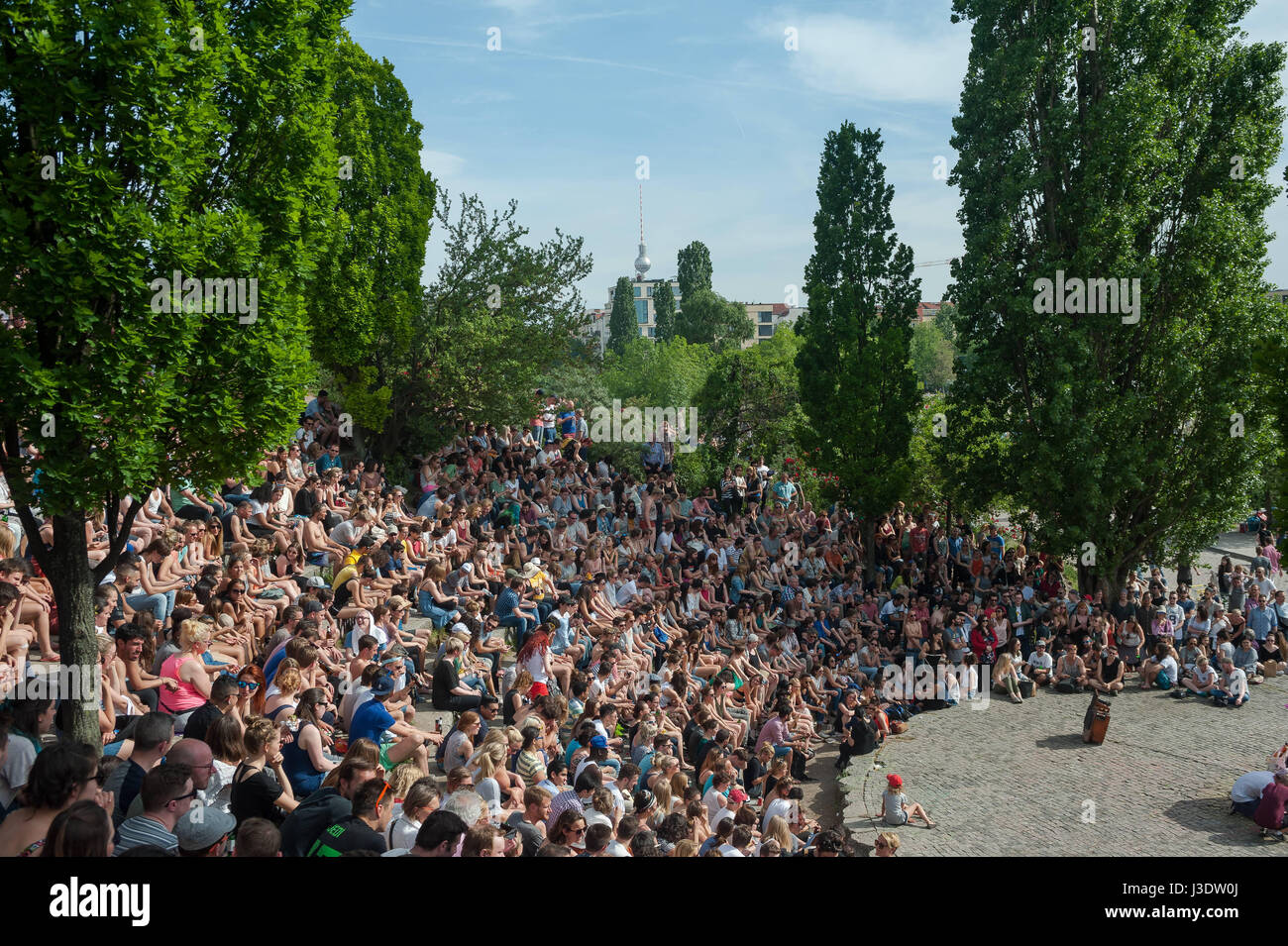 Berlin, Germany, 2016, Mauerpark Prenzlauer Berg Stock Photo - Alamy