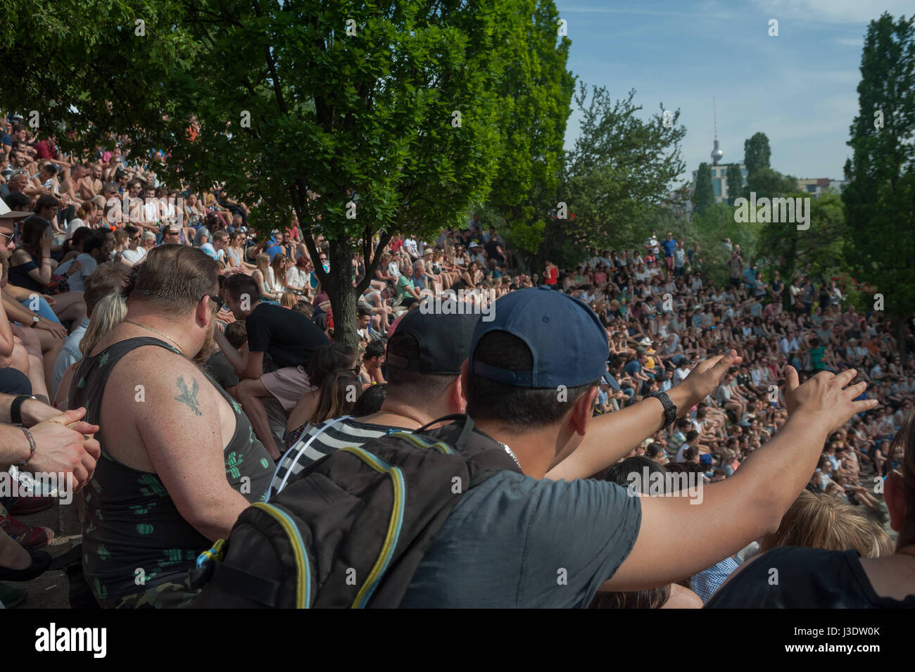 Berlin, Germany, 2016, Mauerpark Prenzlauer Berg Stock Photo - Alamy