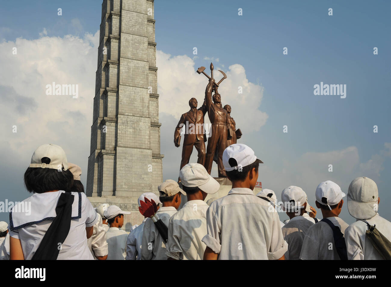 Pyongyang, North Korea, Asia, Tower of Juche Idea Stock Photo - Alamy