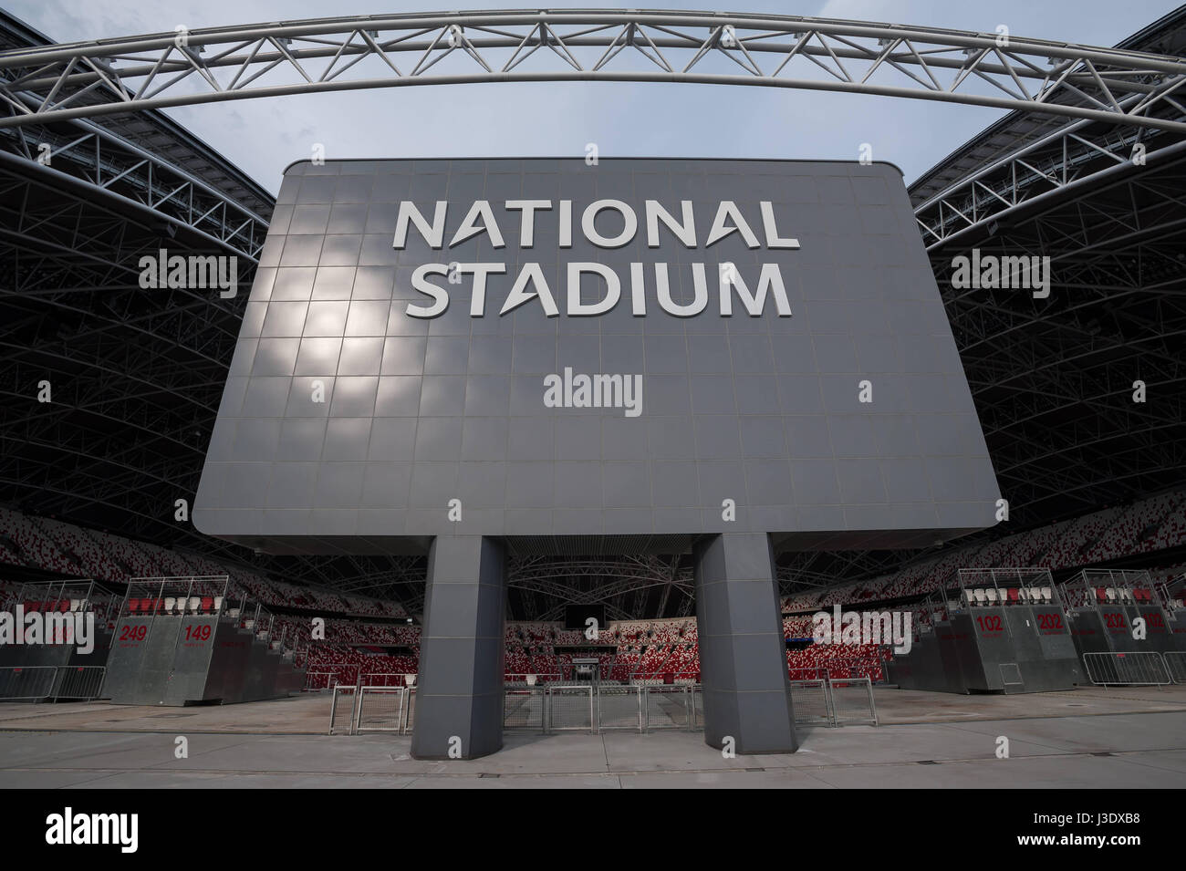 Singapore, Republic of Singapore, Asia, View of Singapore's National ...
