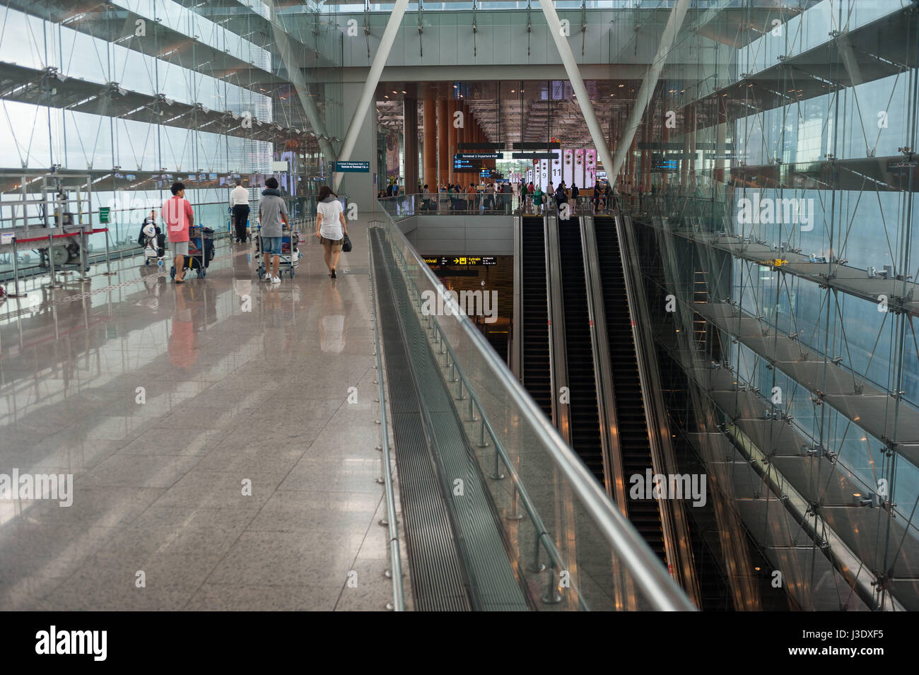 Singapore, Republic of Singapore, Terminal 3 at Singapore's Changi ...
