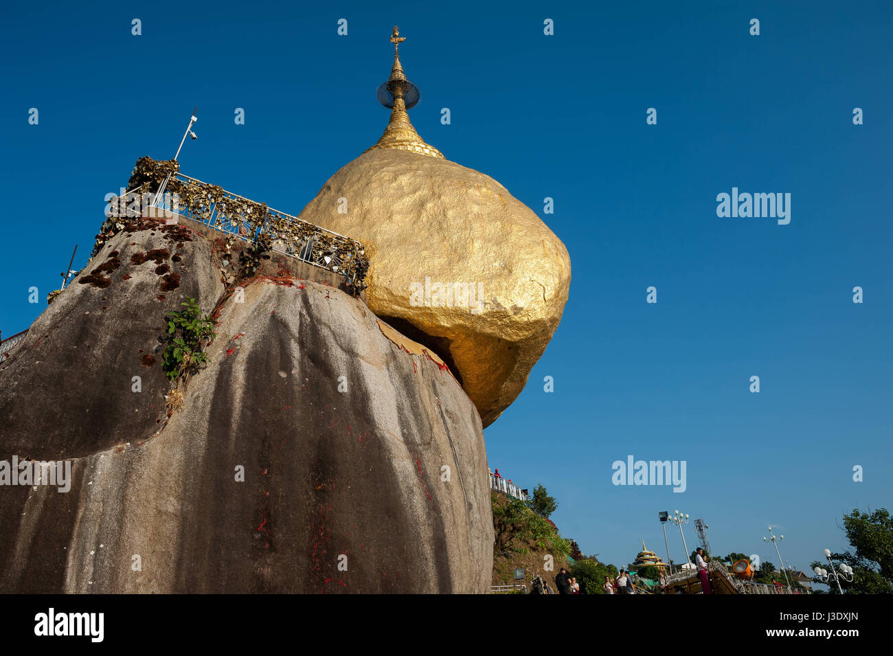 Kyaikto, Republic of the Union of Myanmar, Asia, Golden Rock with the ...