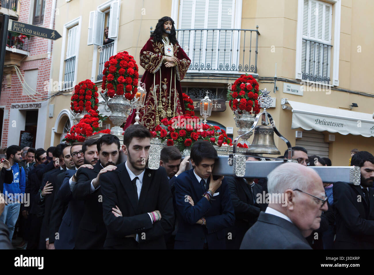 Statue flowers procession catholic hi-res stock photography and images ...