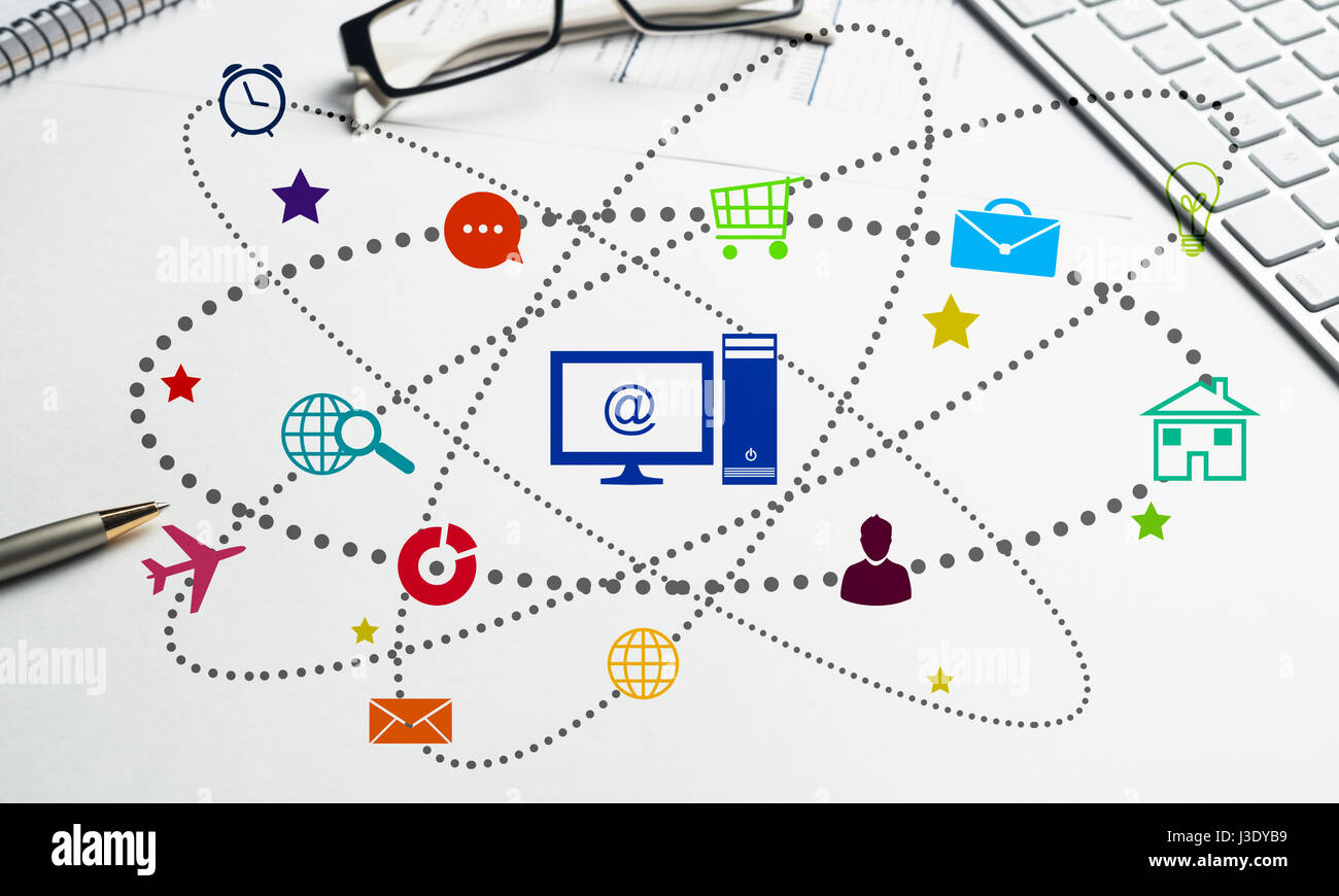 Interface design for mobile and web application Stock Photo - Alamy