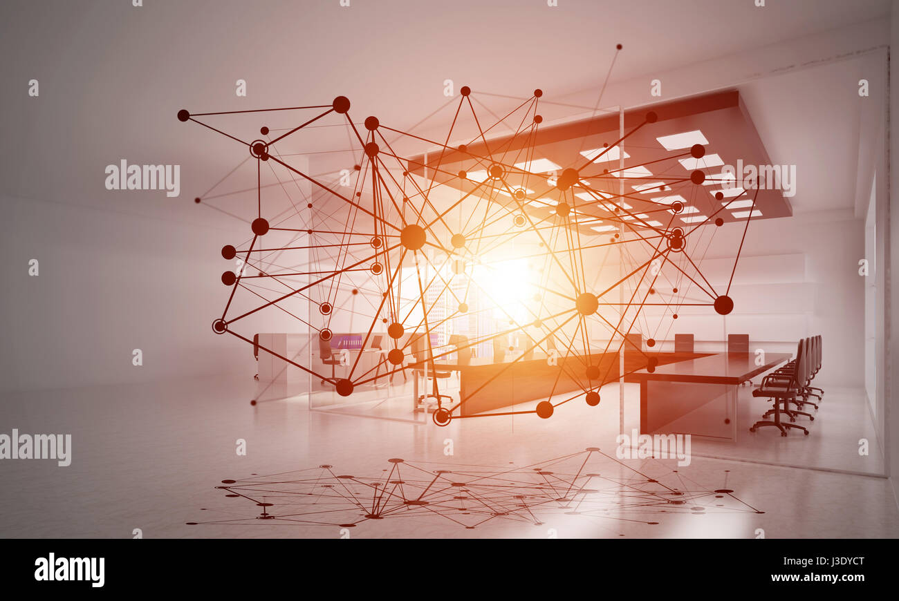 Networking and wireless connection as concept for effective modern ...