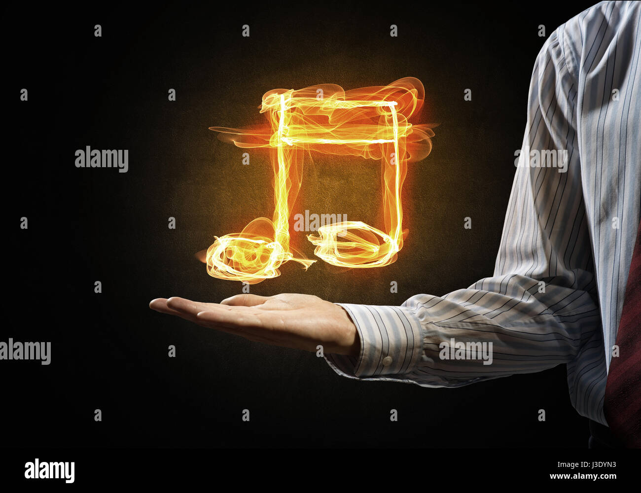 Fire music icon Stock Photo - Alamy