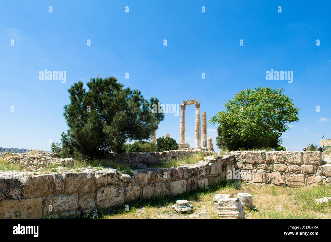Amman Citadel Jordan Middle East Stock Photo - Alamy