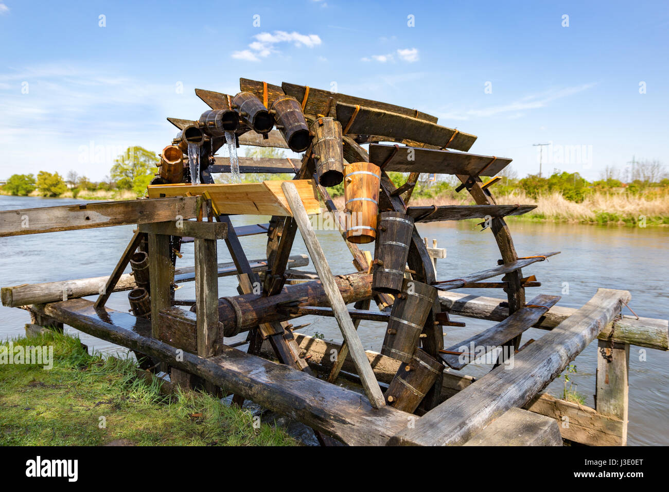 Water wheel irrigation hi-res stock photography and images - Alamy