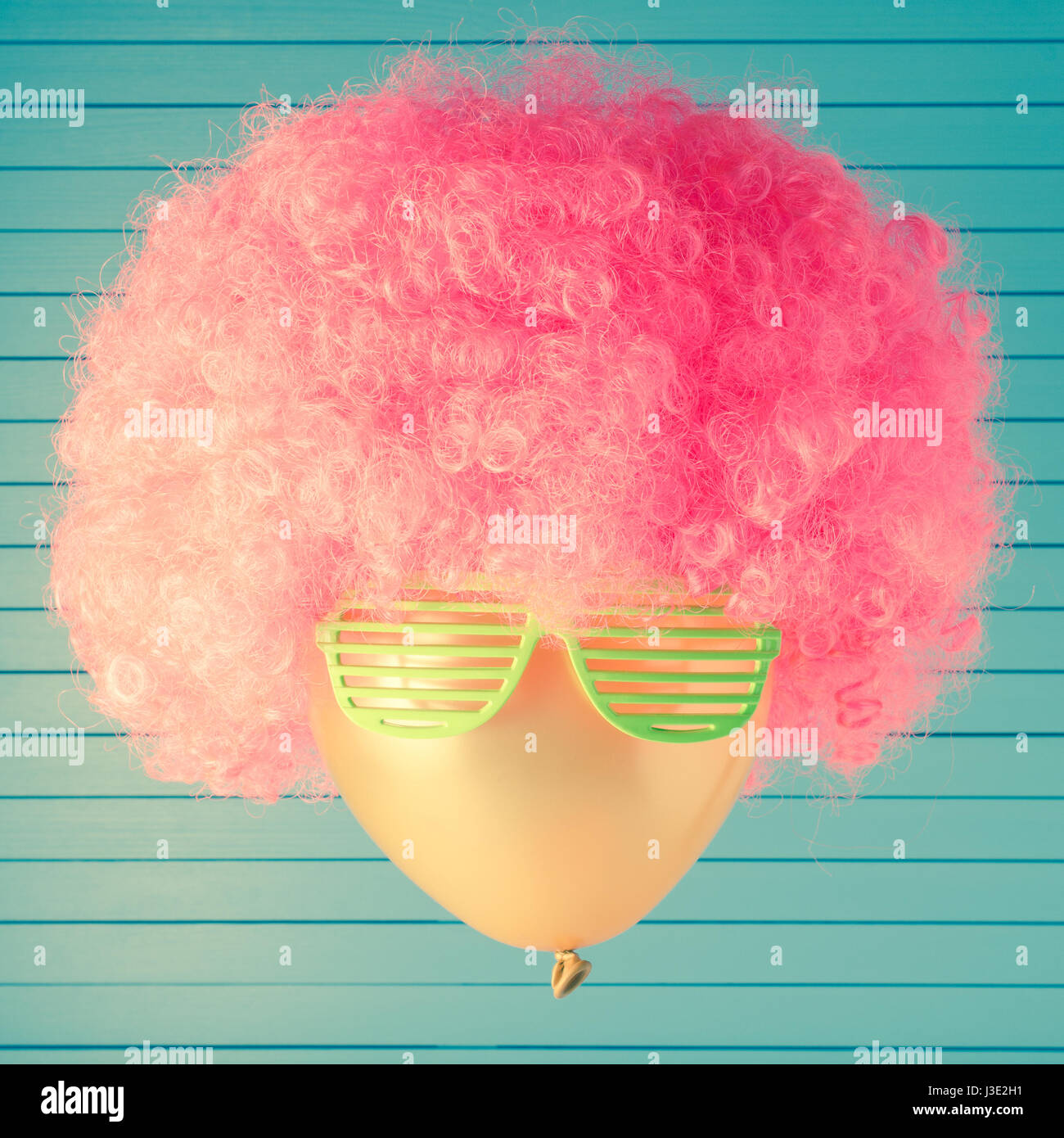 Party head made of balloon Stock Photo - Alamy