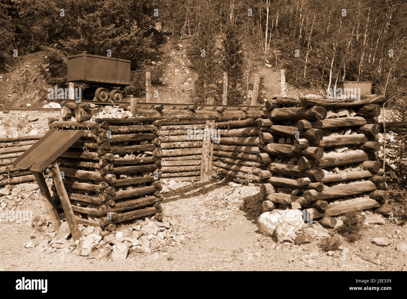 Old western gold mine, Colorado Stock Photo - Alamy