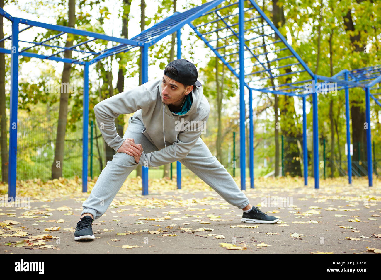 Warming up Muscles Before Training Stock Photo - Alamy
