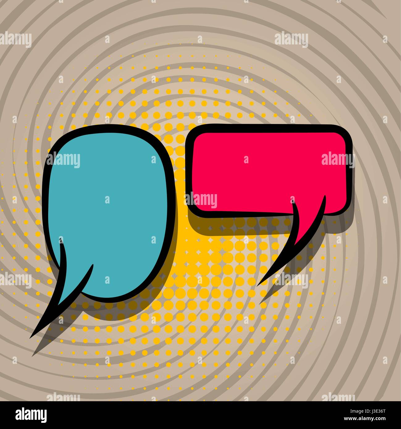 Pop art cartoon comic text balloon Stock Vector Image & Art - Alamy