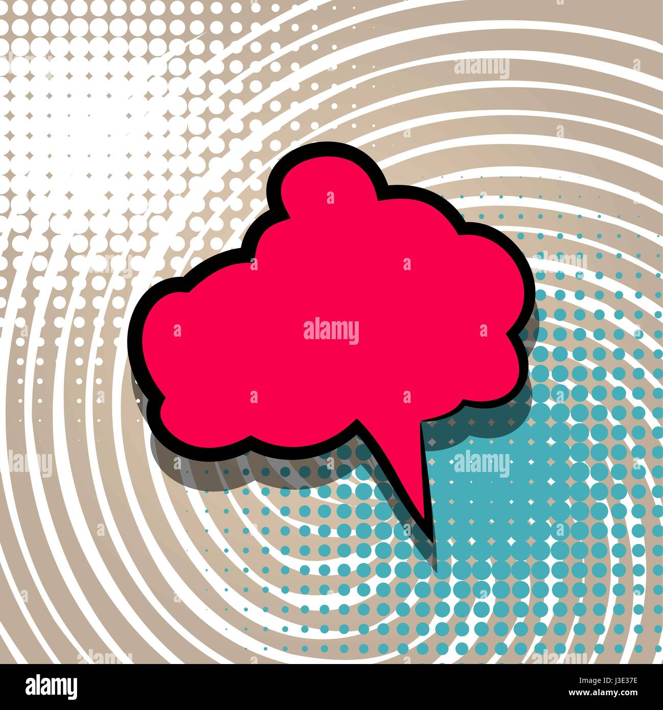 Pop art cartoon comic text balloon Stock Vector Image & Art - Alamy