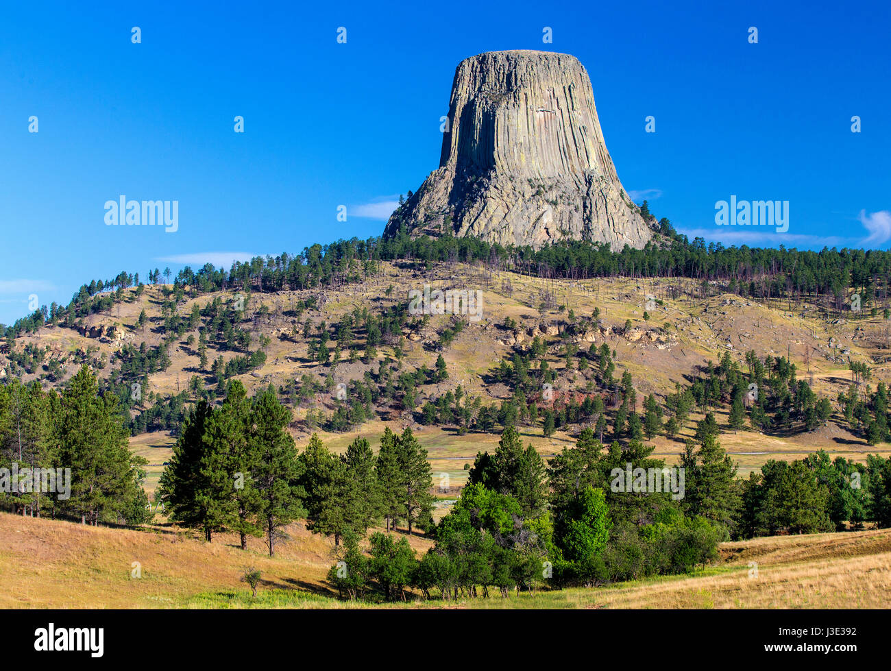 Devils Tower National Monument, Wyoming Stock Photo - Alamy