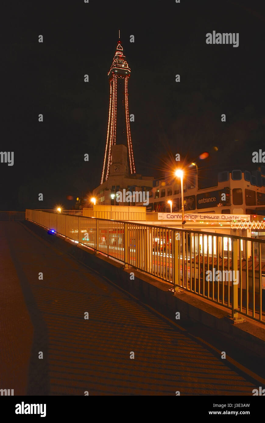 The illuminations on a night in Blackpool, Lancashire, England Stock ...