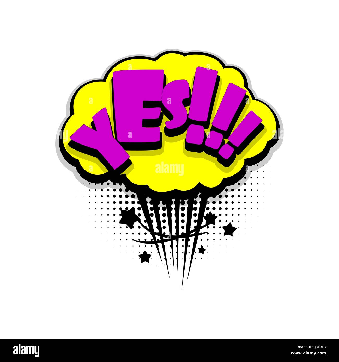 Yes letter style Cut Out Stock Images & Pictures - Alamy