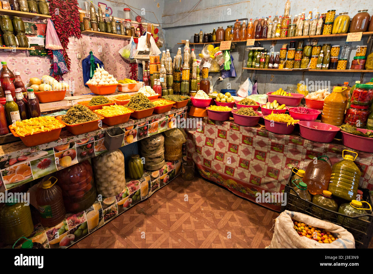 Spice and pickles shop in Tbilisi, Georgia Stock Photo - Alamy