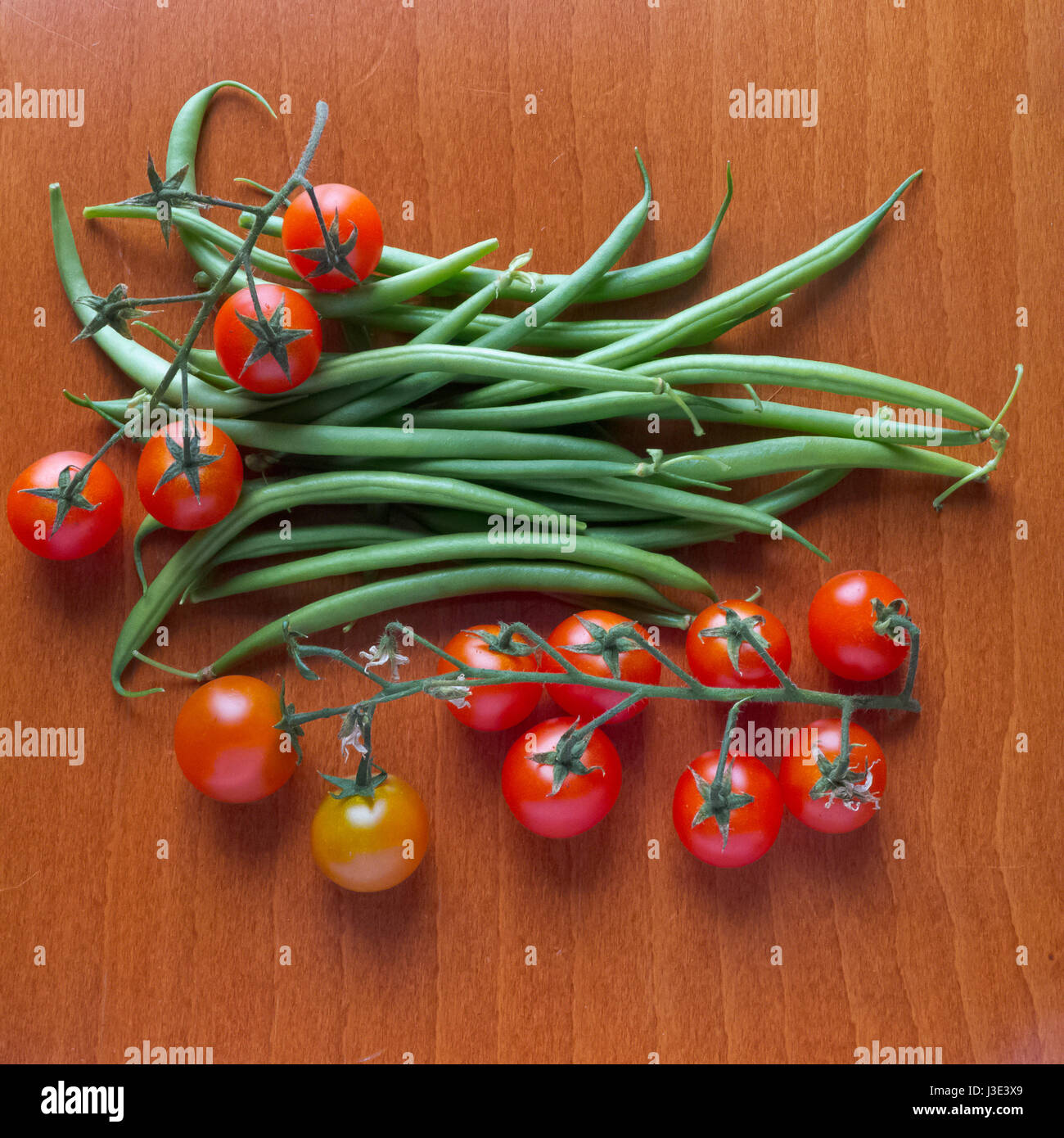 Organic farming tomatoes beans hi-res stock photography and images - Alamy