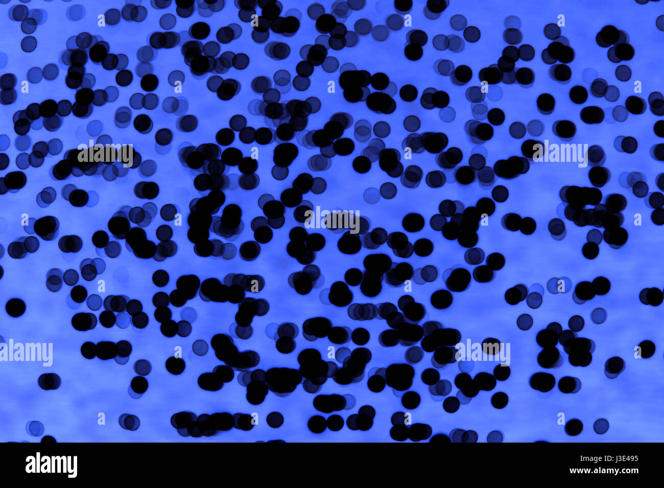 Abstraction of dark blue drops on a blue background Stock Photo - Alamy