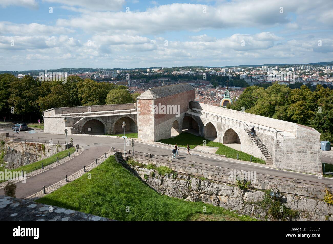 Besancon, Zitadelle, Blick auf die Stadt Stock Photo - Alamy