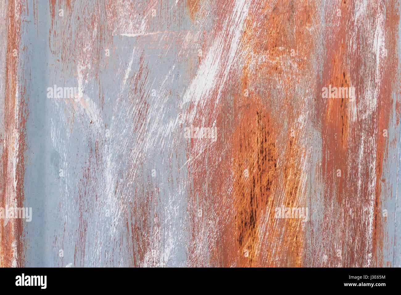 Detail of the old painted metal surface with clear surface structure ...