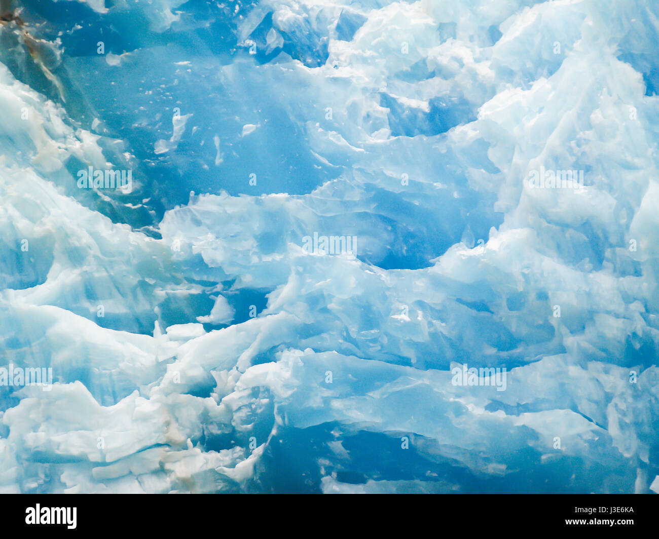 Ice flow closep abstract of glacier in Tray Arm fjord Alaska Stock ...