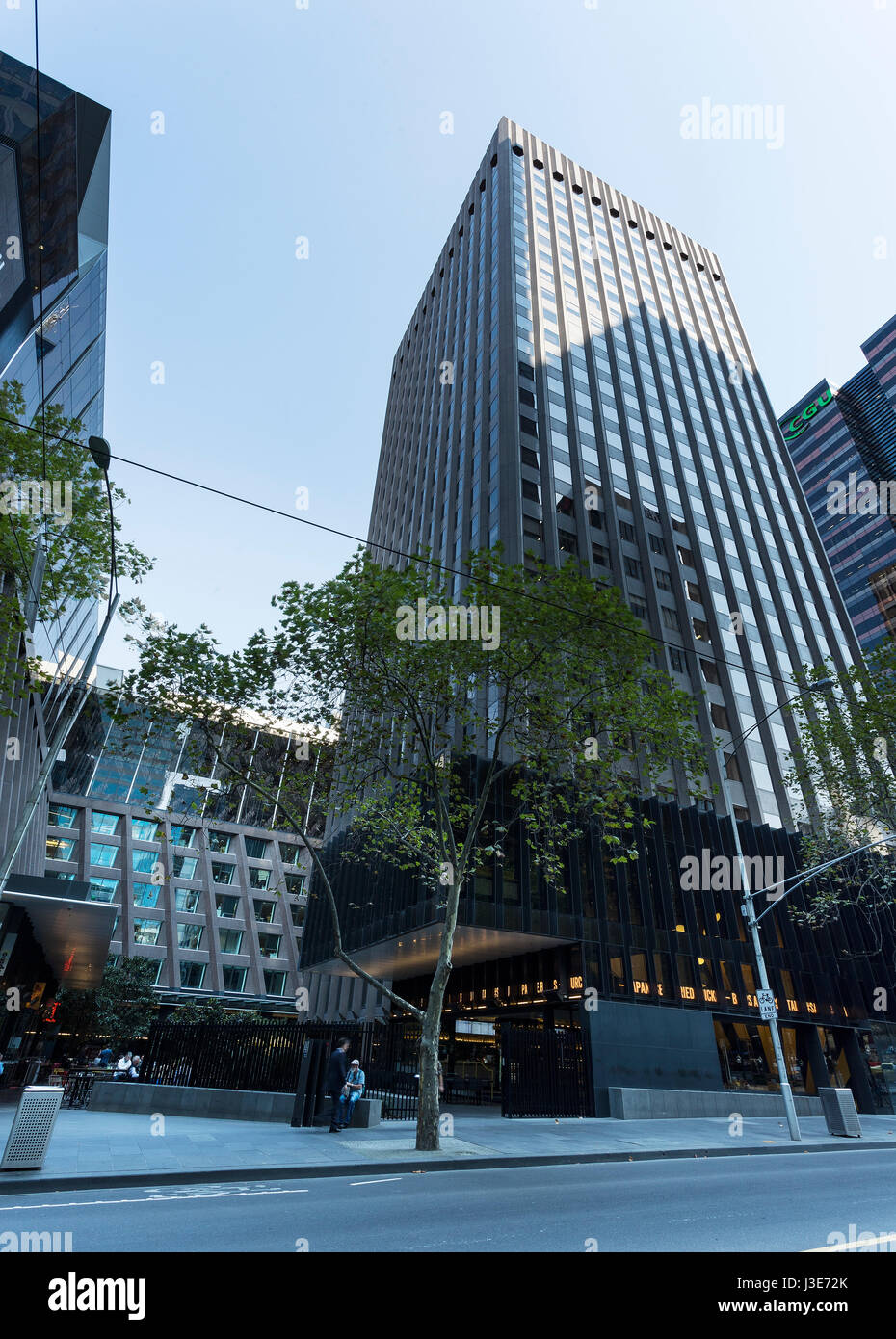 AMP Tower (527–535 Bourke Street) is a skyscraper situated in Melbourne ...