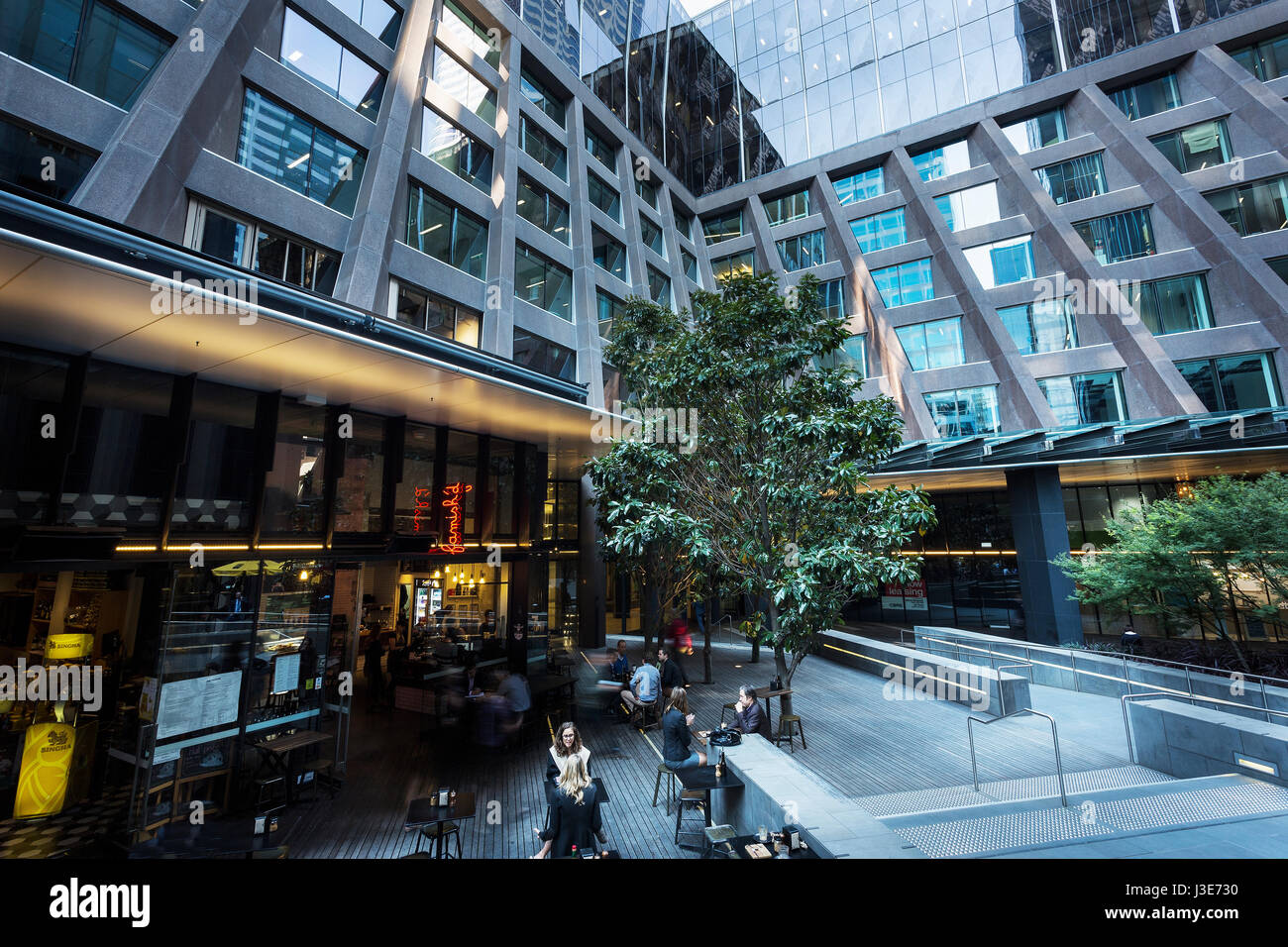 AMP Tower (527–535 Bourke Street) is a skyscraper situated in Melbourne ...