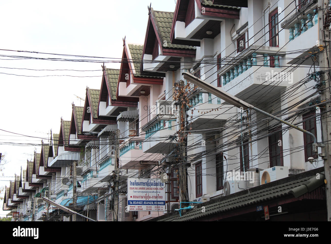 Buildings in Chiang Mai (Thailand Stock Photo - Alamy