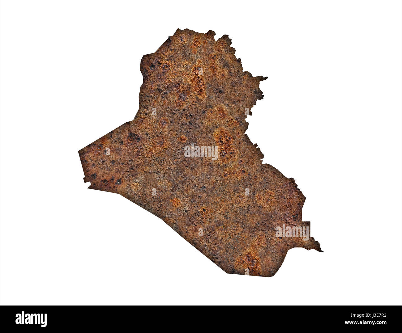 Vintage iraq map Cut Out Stock Images & Pictures - Alamy